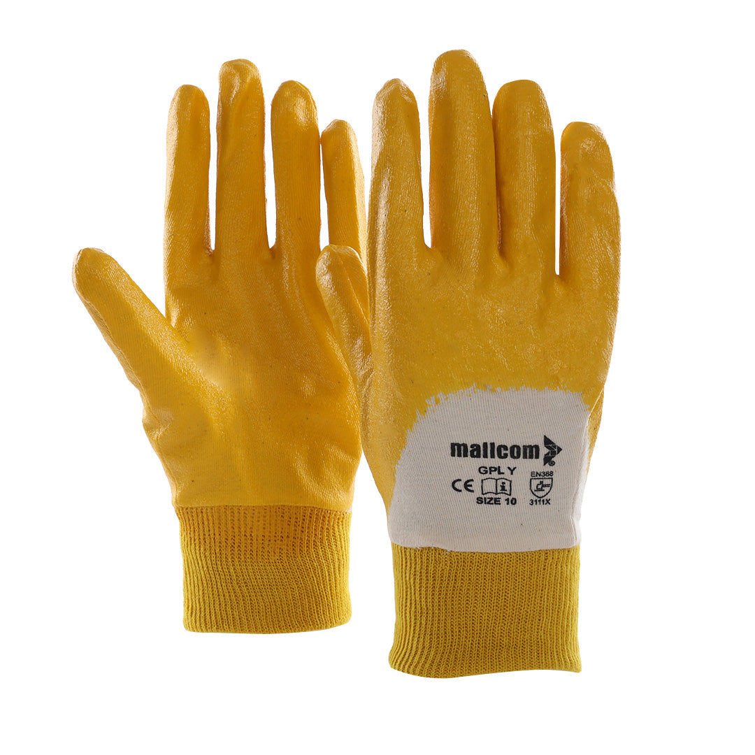 EN388 Premium Cut and Sewn Nitrile Gloves | Mallcom India – Mallcom ...